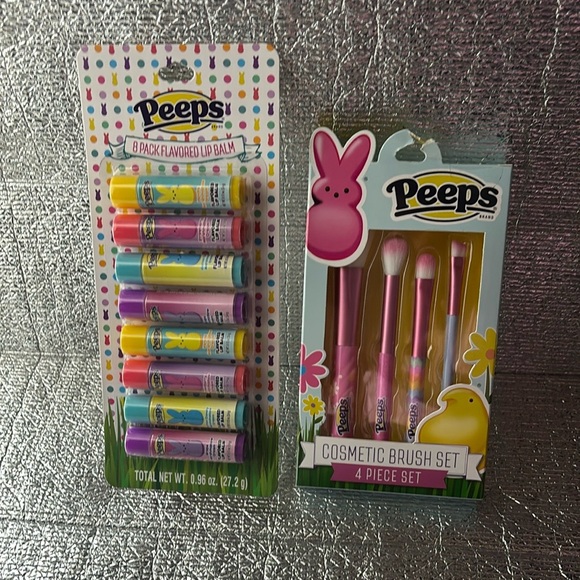 Peeps | Makeup | Lip Balm And Brush Set Multicolor | Poshmark